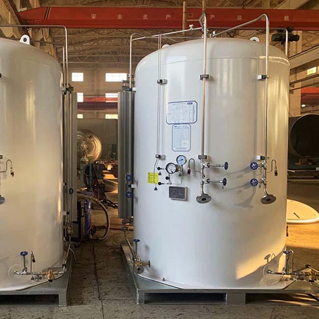 1000-3000l Micro Bulk Tanks Q345R สูญญากาศ Cryogenic Nitrogen